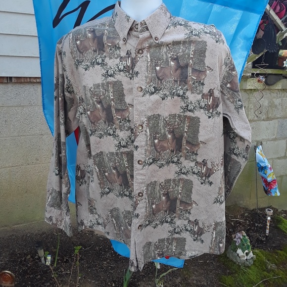 Woodland Trail | Shirts | Woodland Trail Mens Button Down Shirt Size ...